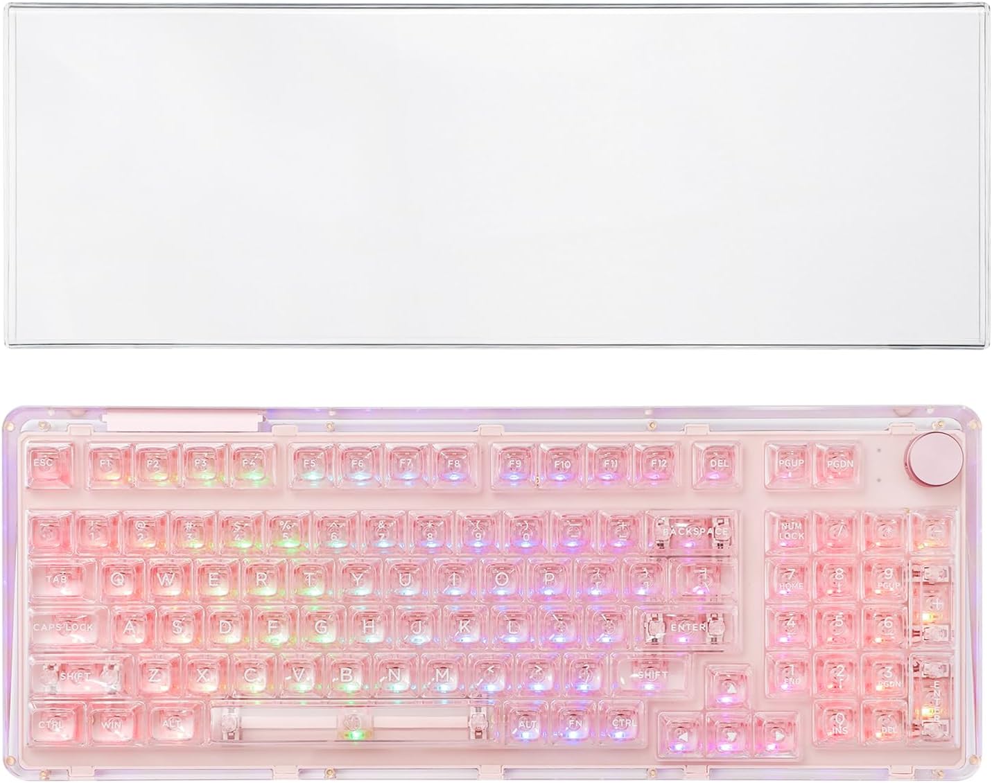 Amazon.com: KiiBoom Phantom 98 Crystal Gasket Mechanical Keyboard with ...