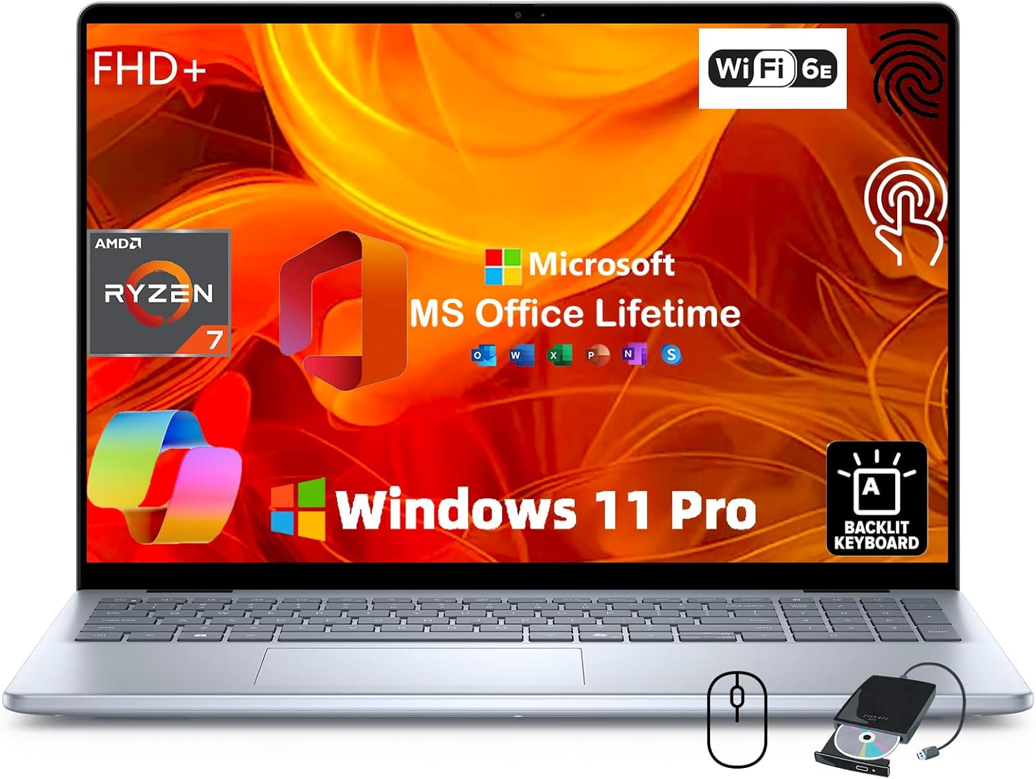 Amazon.com: Dell Inspiron-16-5645 Touchscreen Premium Laptop - 16" FHD ...