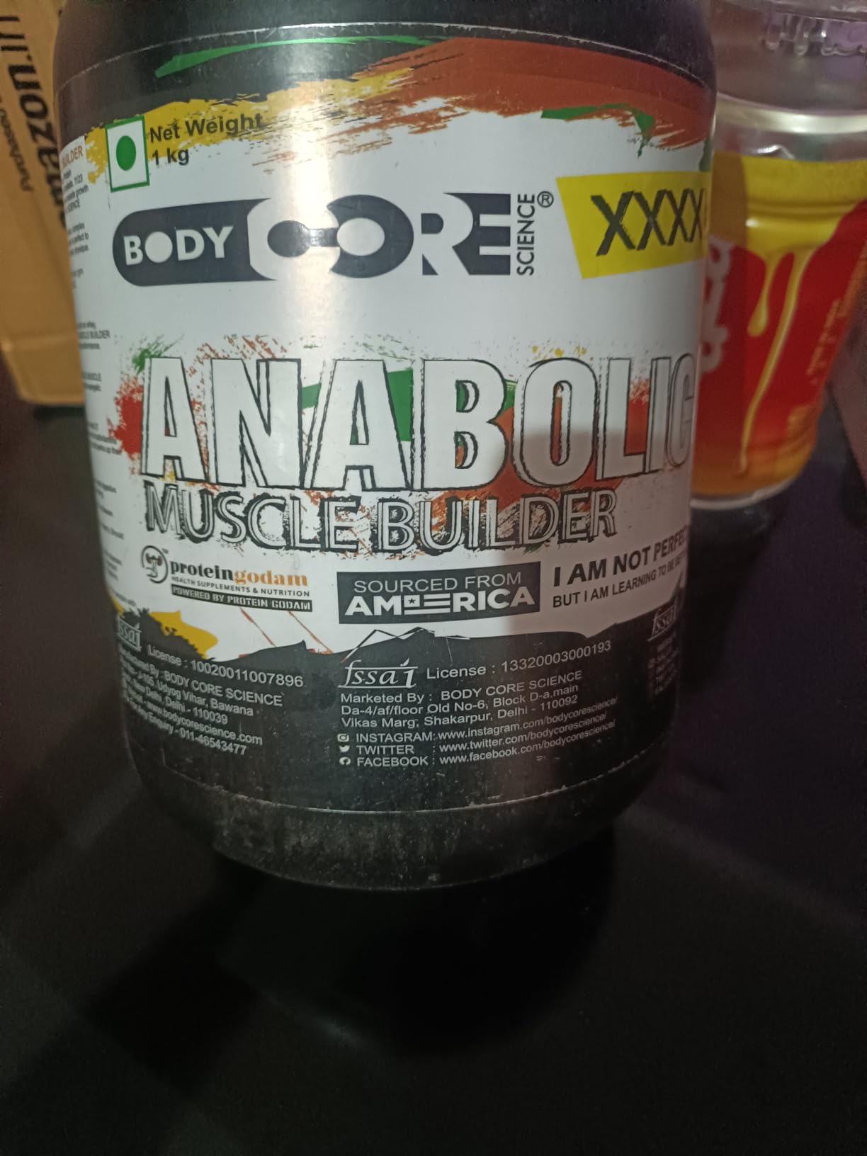 Body Core Science XXXXL Anabolic Muscle Builder-1Kg (Cream & Cookies ...