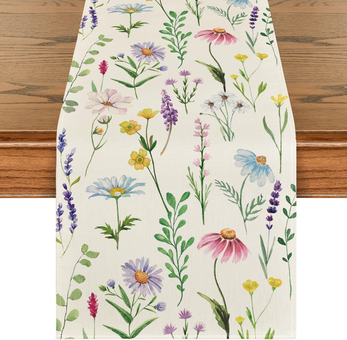 Amazon.com: Artoid Mode Wildflowers Floral Eucalyptus Spring Table ...