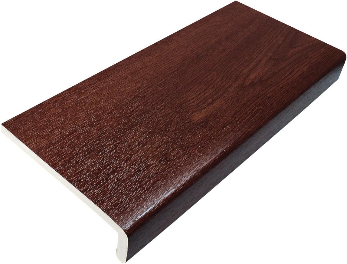 150mm Rosewood UPVC Window Board/Cill Cover 2.5m Long 9mm Thick Plastic ...