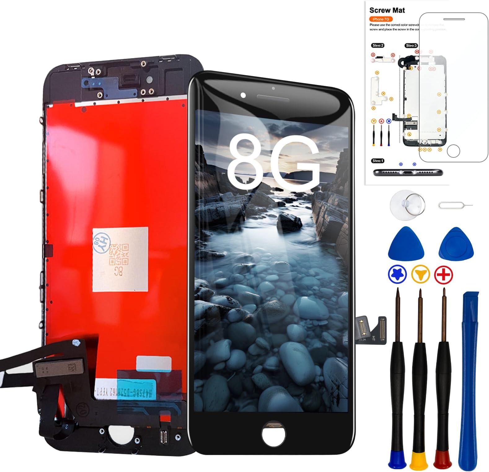 Amazon.com: for iPhone 8 /SE 2020 2nd Generation Screen Replacement 4.7inch Frame Assembly ...