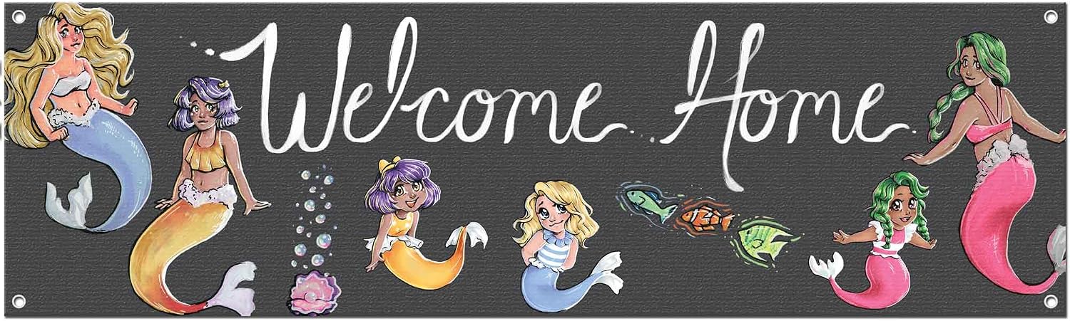 Amazon.com: Cohas Welcome Home Banner includes 16 by 52 inch Vinyl ...
