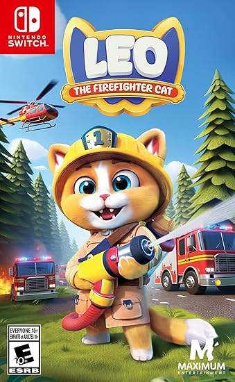 Amazon.com: Leo the Firefighter Cat Nintendo Switch : Maximum Gaming ...