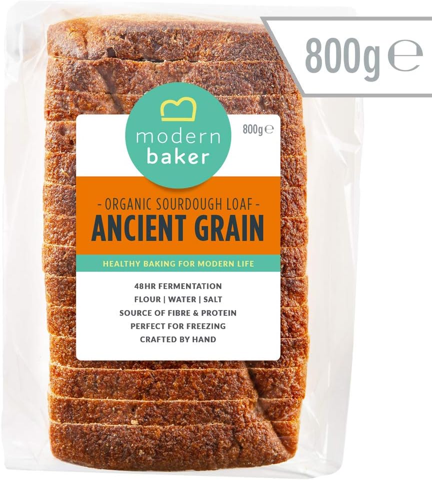 Modern Baker Organic Ancient Grain Sourdough Loaf, 800g : Amazon.co.uk ...