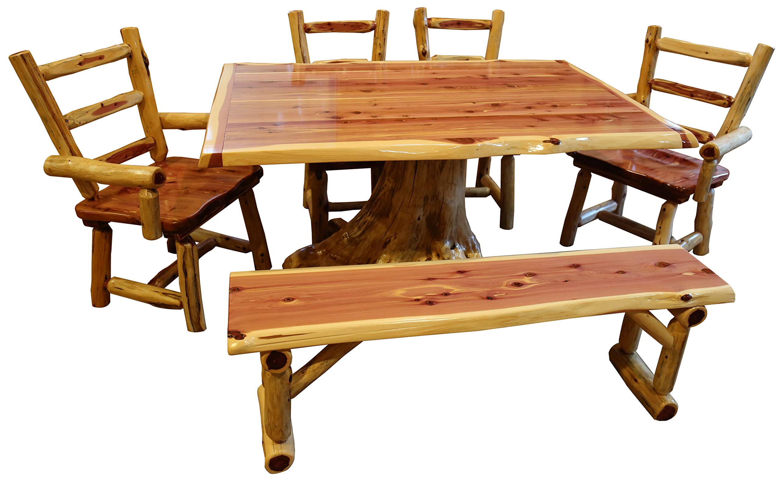 Red Cedar Log Table Rustic Furniture