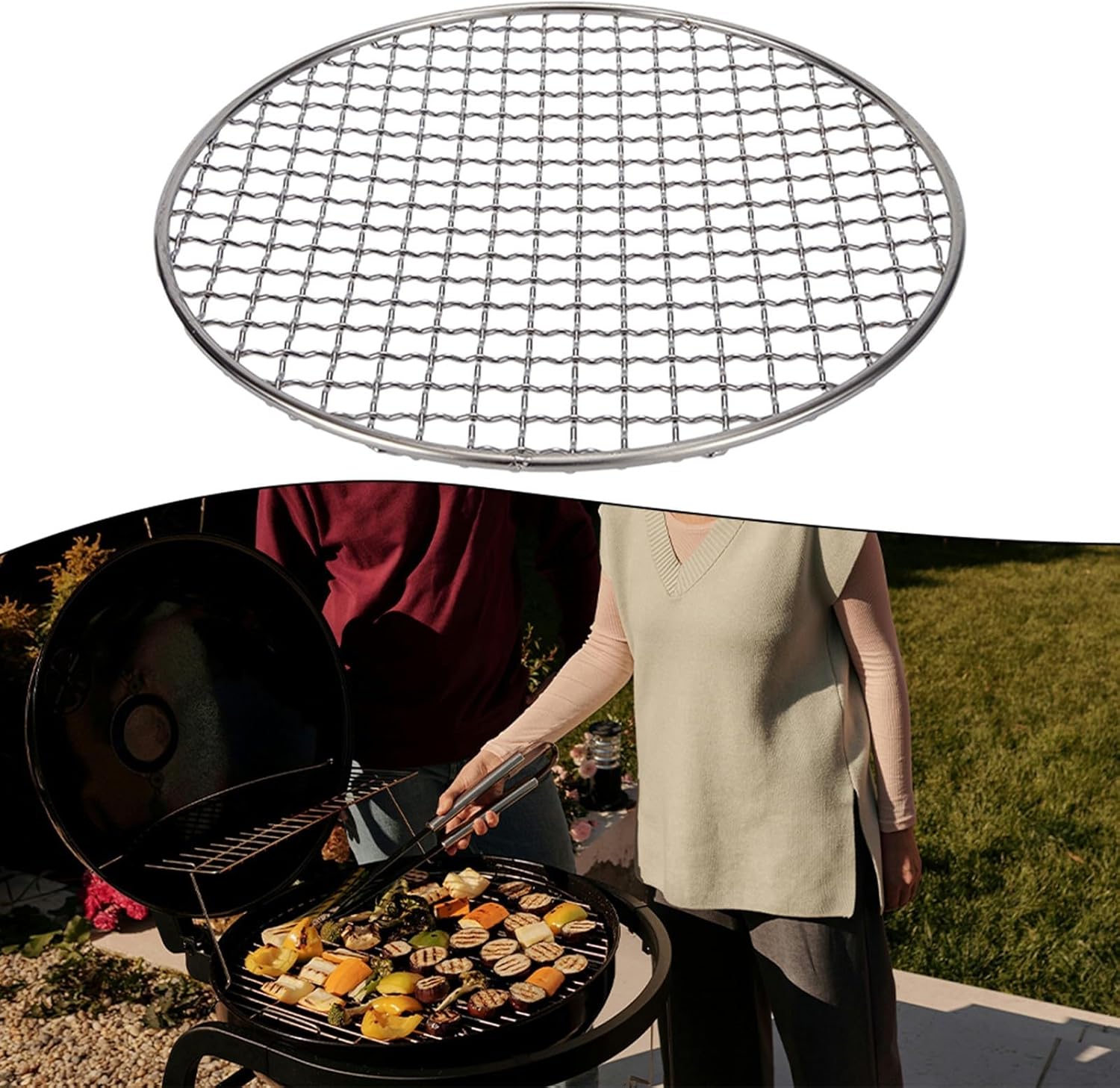 High Grade Stainless Steel BBQ Mesh with Enhanced Airflow Faster ...