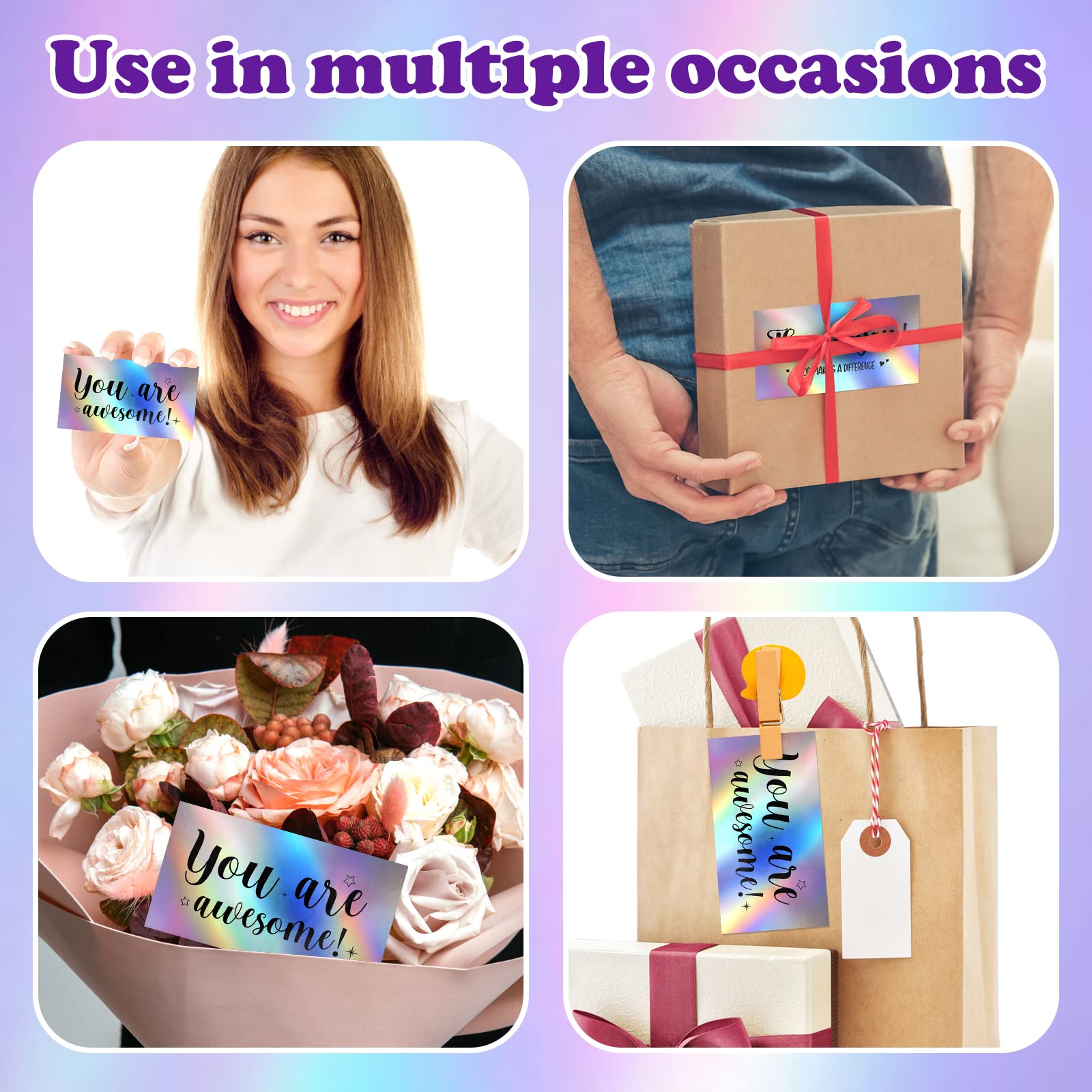 Snapklik.com : Fowecelt 180 Pieces Appreciation Cards You Are Awesome ...