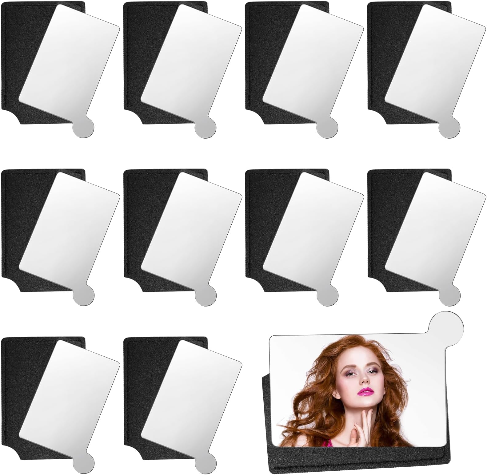 Amazon.com: Jetec 10 Pieces Pocket Compact Mirrors Mini Mirror for ...