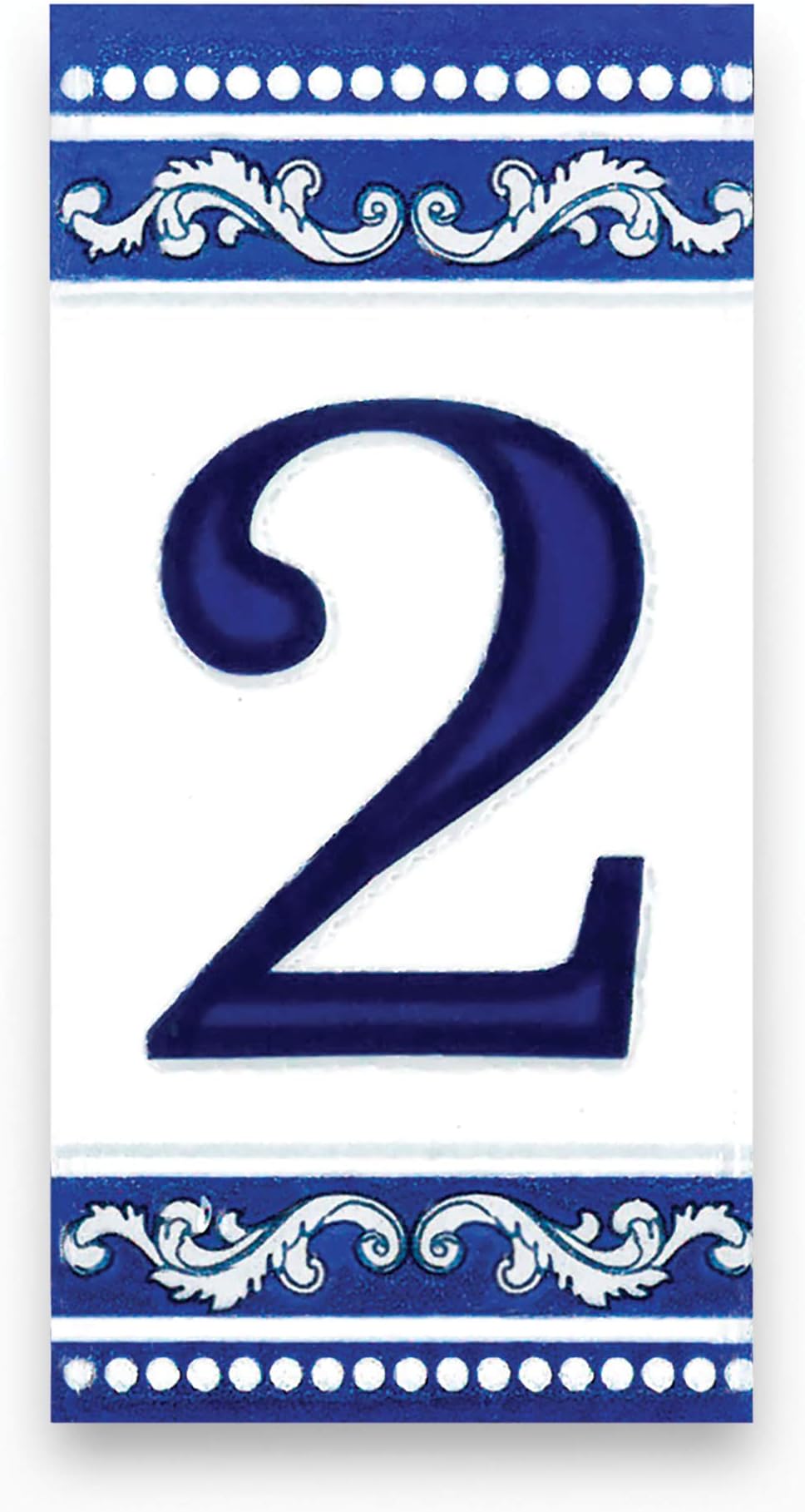 Amazon.com: House Numbers Hand-painted Italian Ceramic Numbers Tiles ...