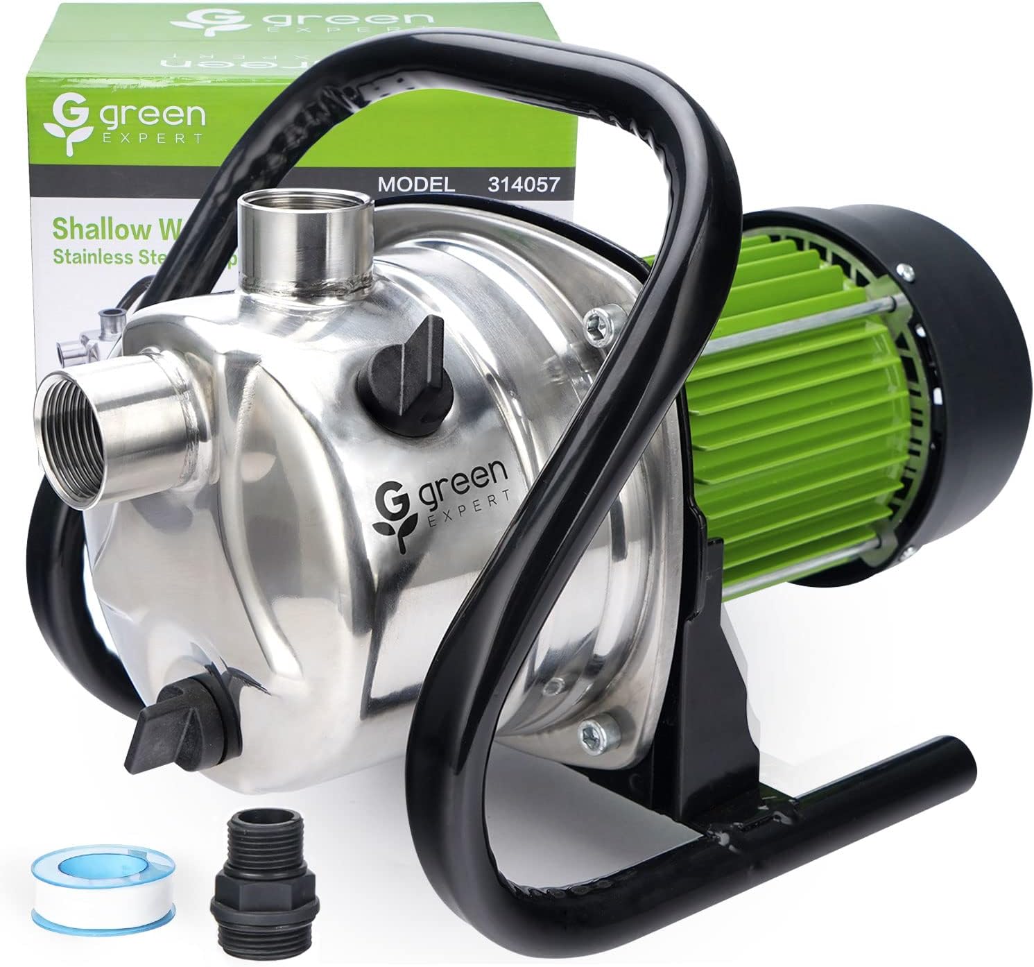 Green Expert 1.5HP Shallow Well Pump Max Head 150FT Max Flow 1000GPH ...