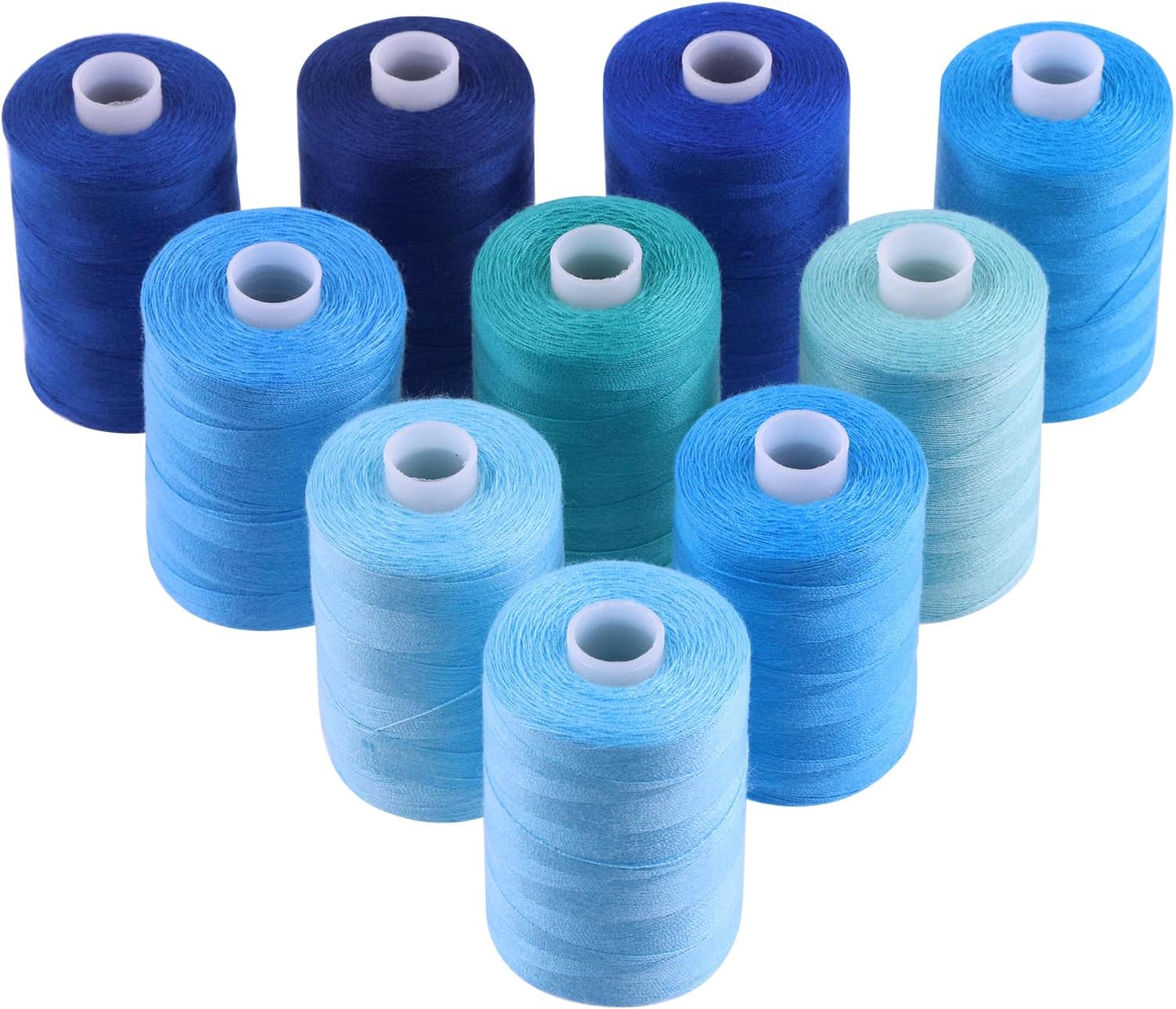 Mardatt Sewing Thread Kit, 10 Colors Polyester Threads 1000 Yards Per ...