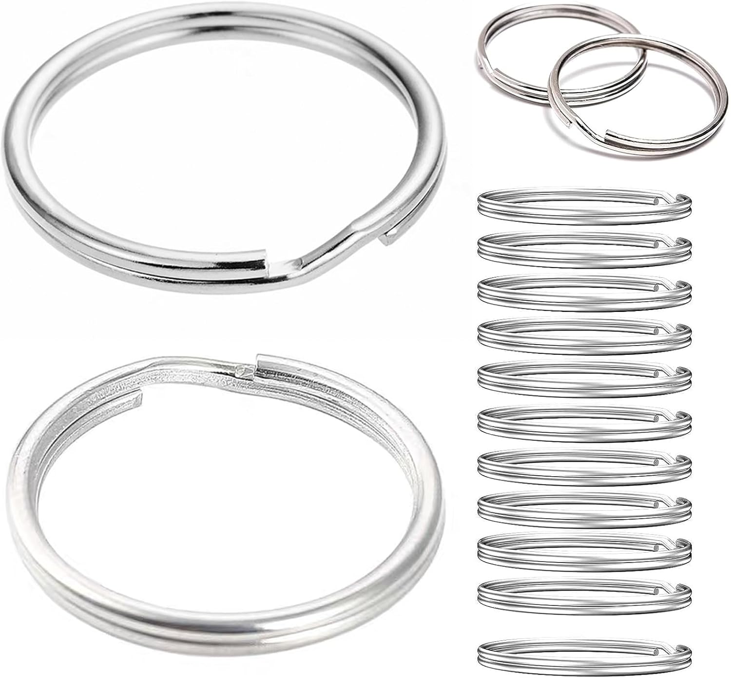 100PCS 25MM Keyring, Key Rings, Keyring Rings, Split Rings, Key Rings ...