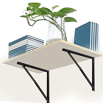 EBCO Metal Table Bracket 400 Mm, Pin Tumbler, Black : Amazon.in: Home ...