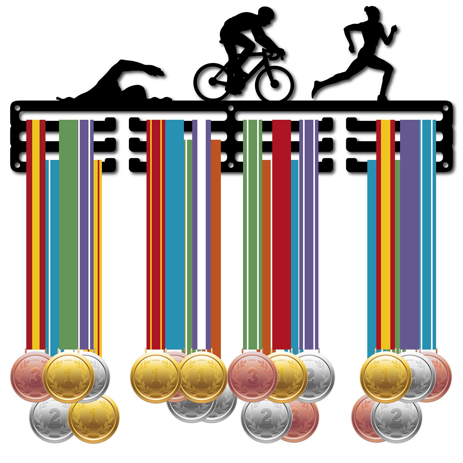 Amazon.com: CREATCABIN Triathlon Medal Hanger Display Sports Medal ...