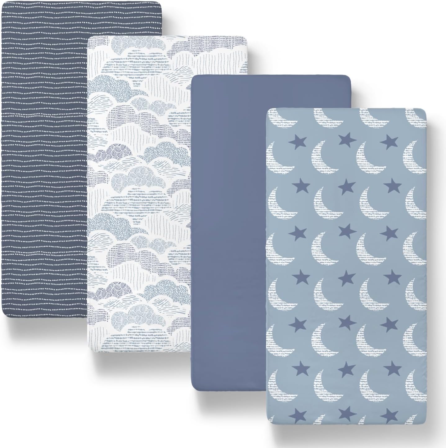 Amazon.com : BaeBae Goods Premium Bassinet Fitted Sheet Set - 4 Pack ...