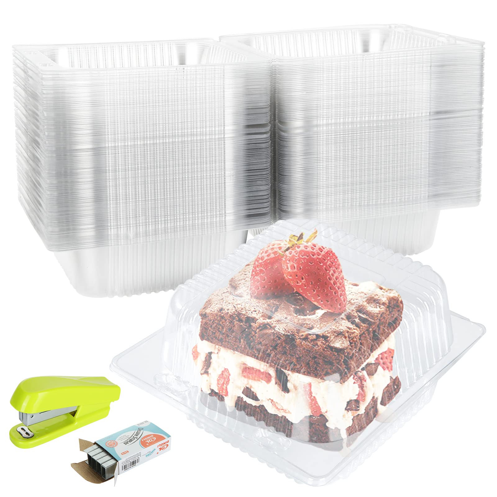 AKOLAFE 200PCS Cake Boxes for Cake Portions, 5.3inch Individual Cake ...