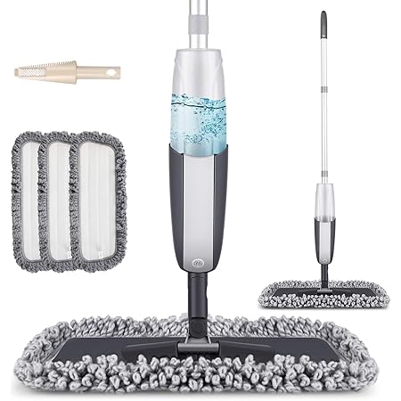 Amazon.com: Spray Mop for Floor Cleaning with 3pcs Washable Pads - Wet ...