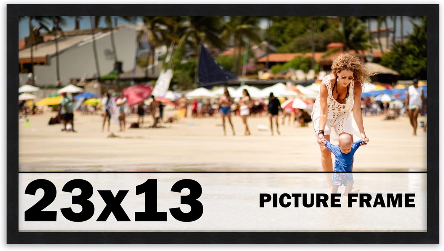 Amazon.com - 23x13 Frame Black Picture Frame - Complete Modern Photo ...