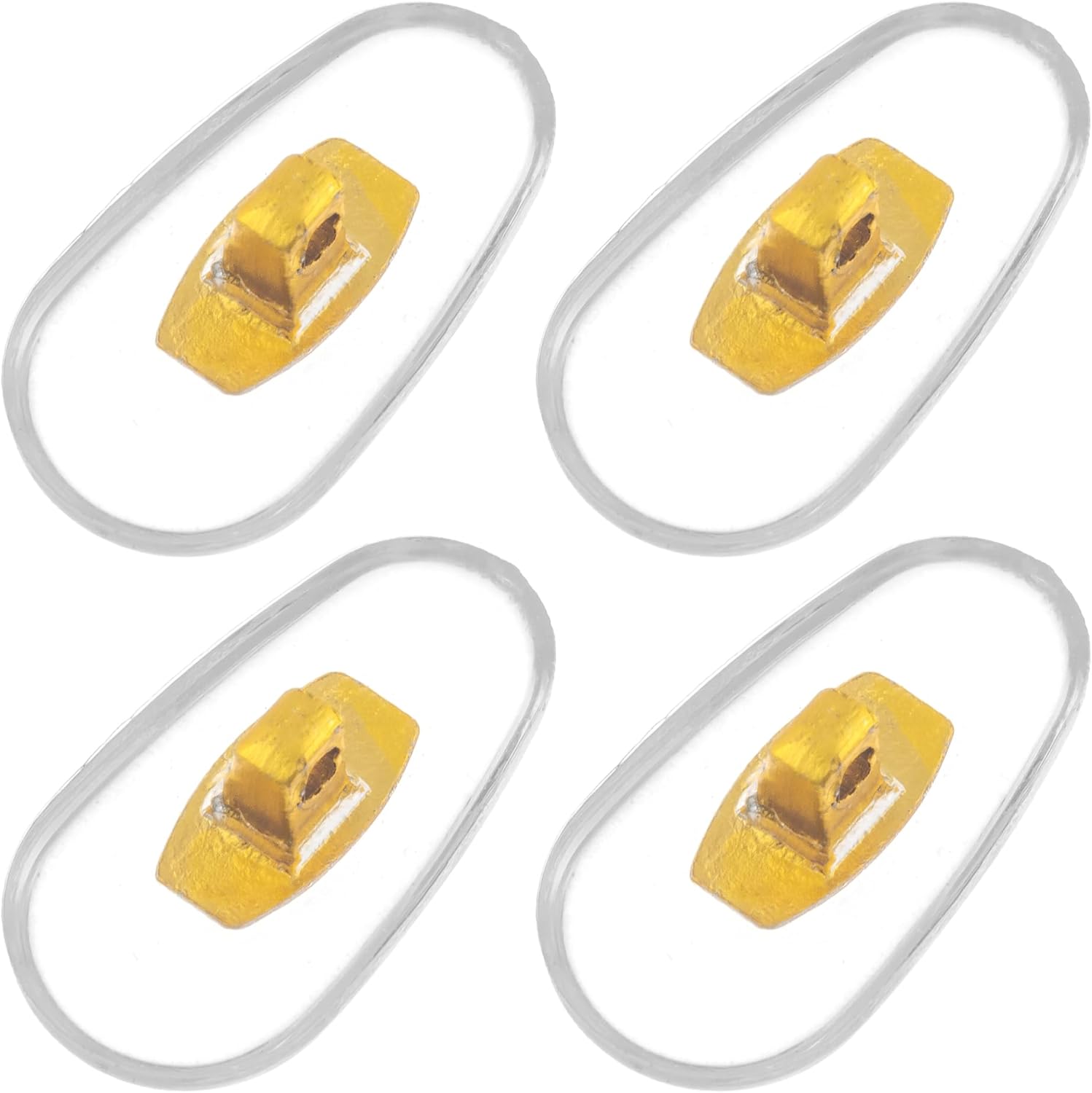 Amazon.com: HALLMERS 4pcs 2 Pairs 13mm Tapered Oval Plastic Gold Metal ...
