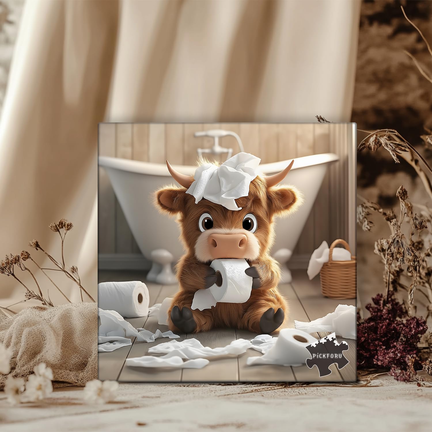 Snapklik.com : Highland Cow Puzzles For Adults 1000 Pieces,Cute Cow ...
