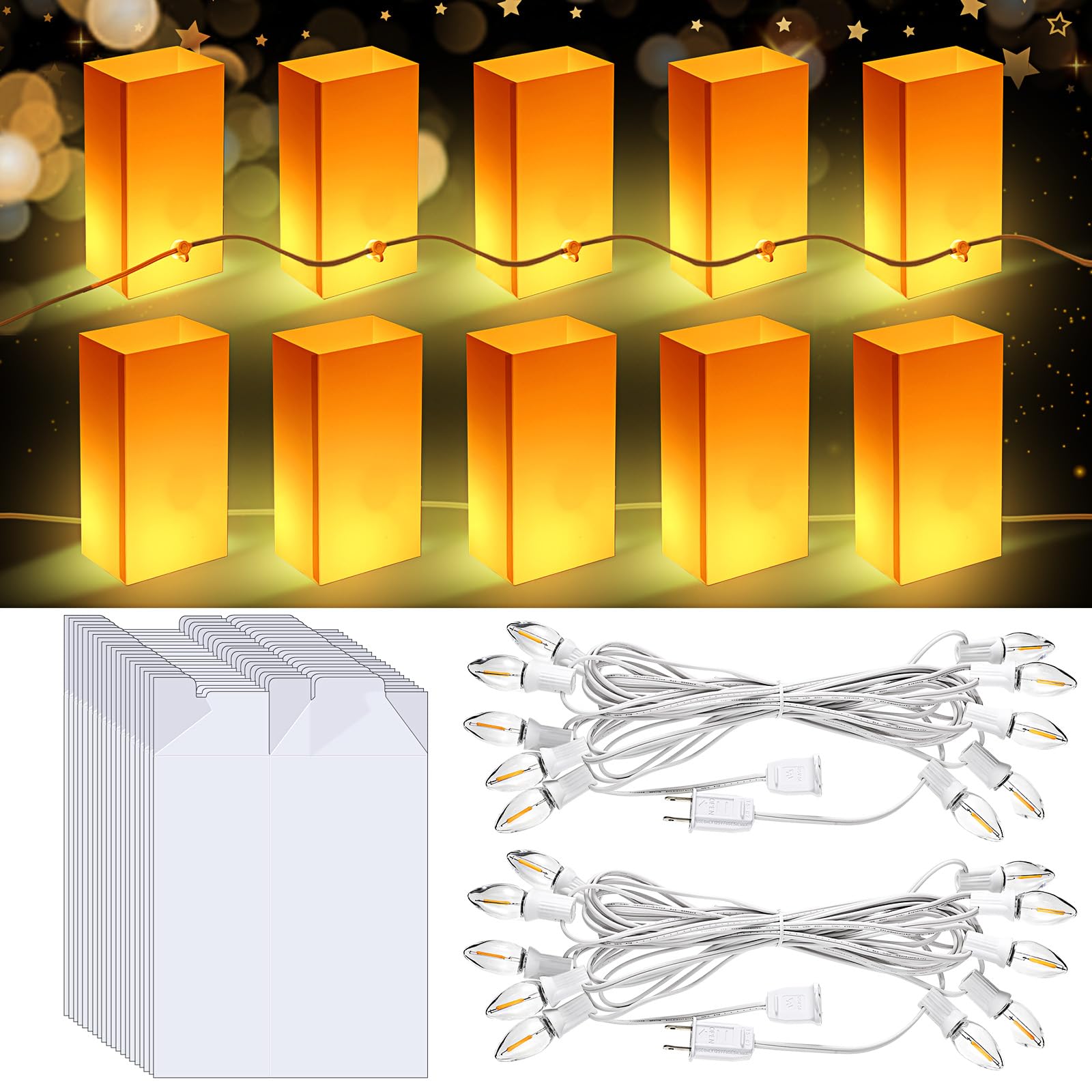 Electric Luminaria Bags Die Cut Halloween Electric Luminaria Set