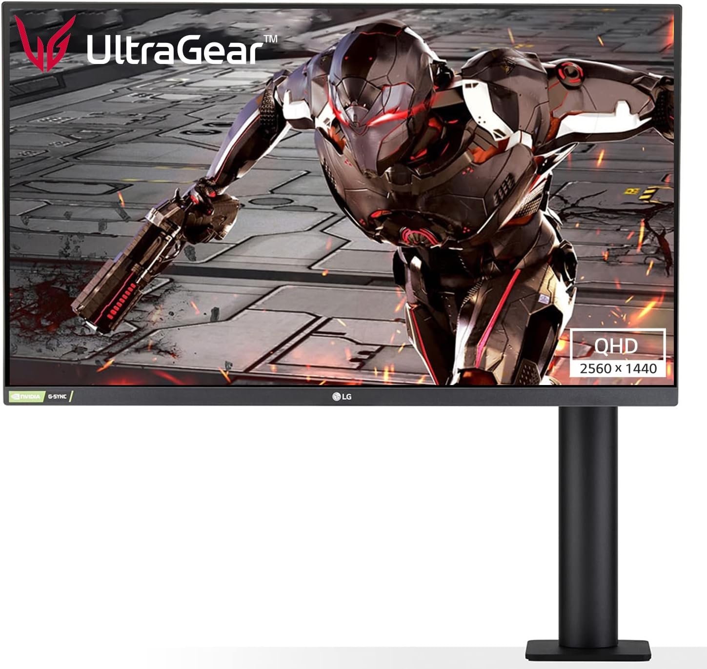 LG 27" (69CM) Ultragear™ QHD Monitor LCD 2560 X 1440 Pixels Nano IPS ...