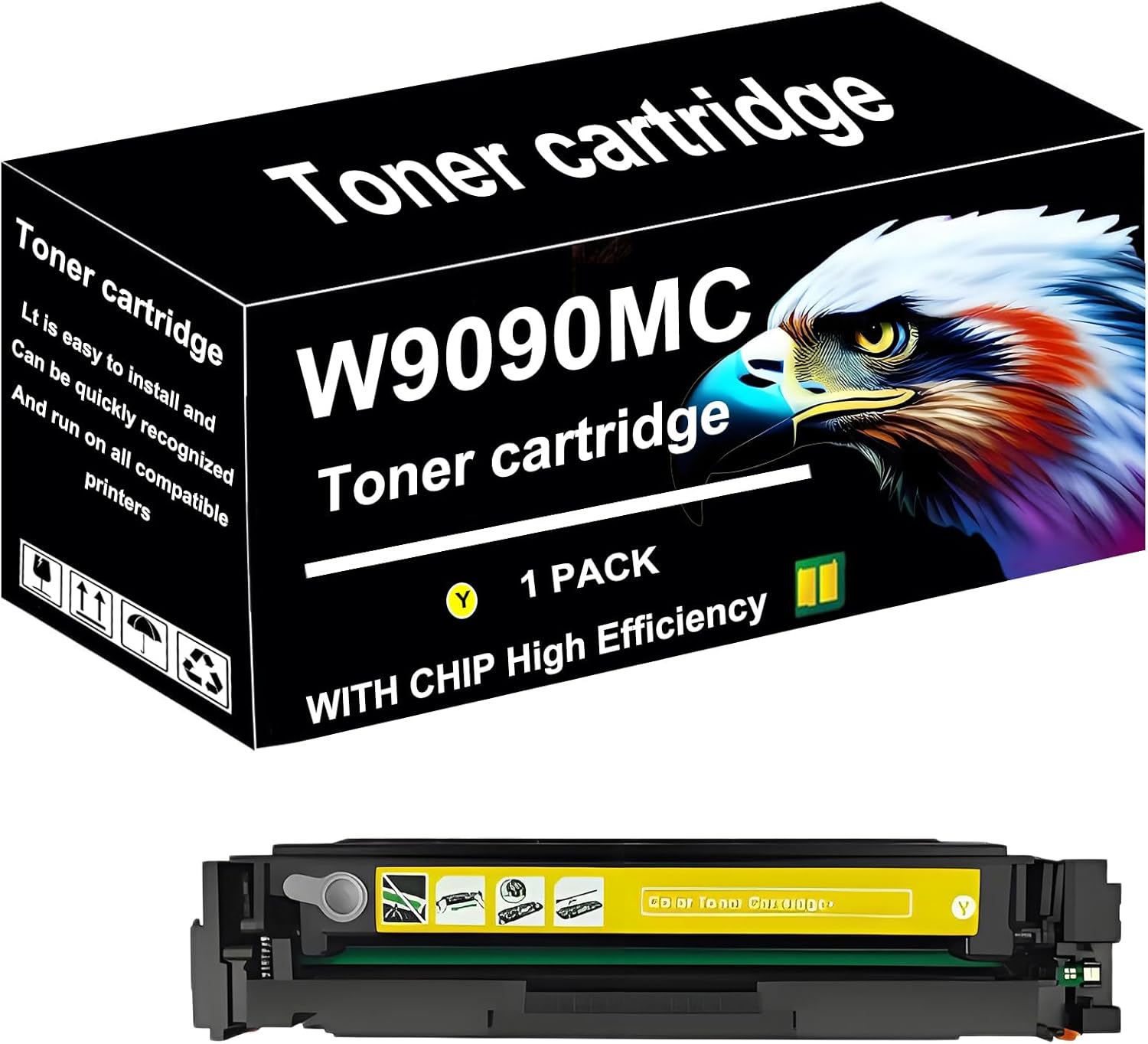 W9090MC Toner Cartridge Replacement Compatible Black and Color for HP ...