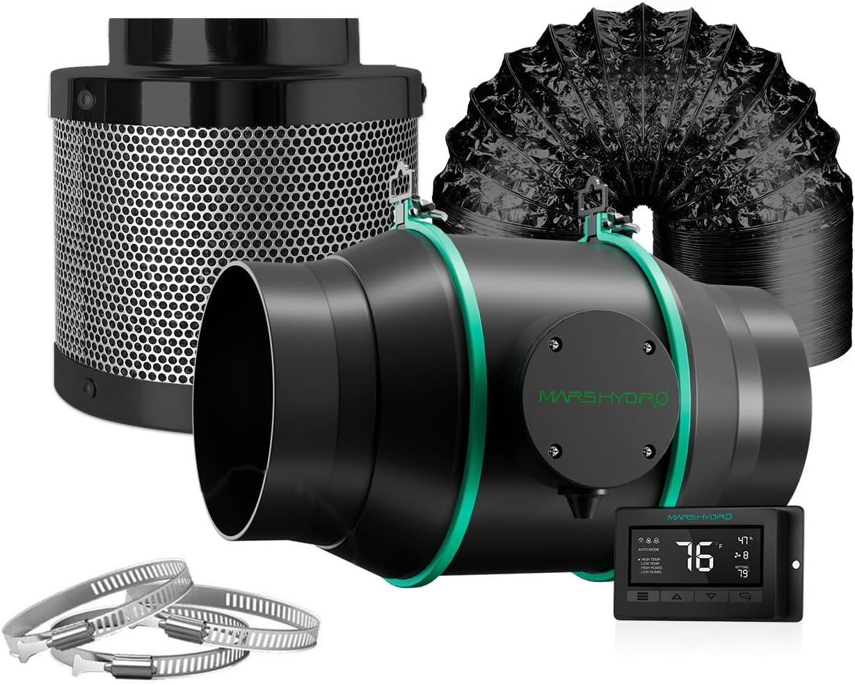 Amazon.com: RURAL GROW 4 inch Exhaust Fan, 200 CFM Plastic Ventilation ...