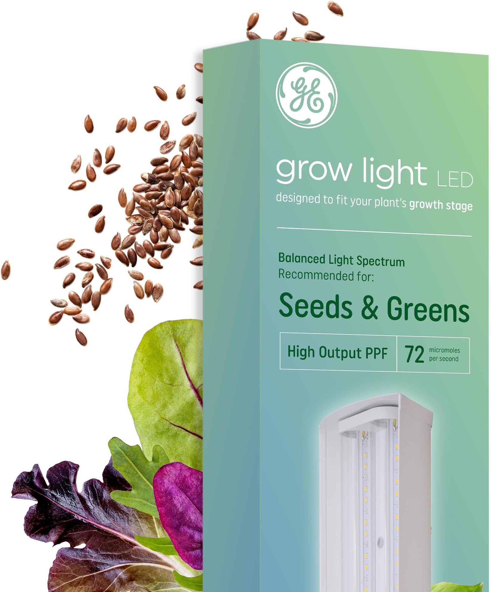 Amazon.com: GE LED Grow Light for Indoor Plants, Integrated LED Light ...