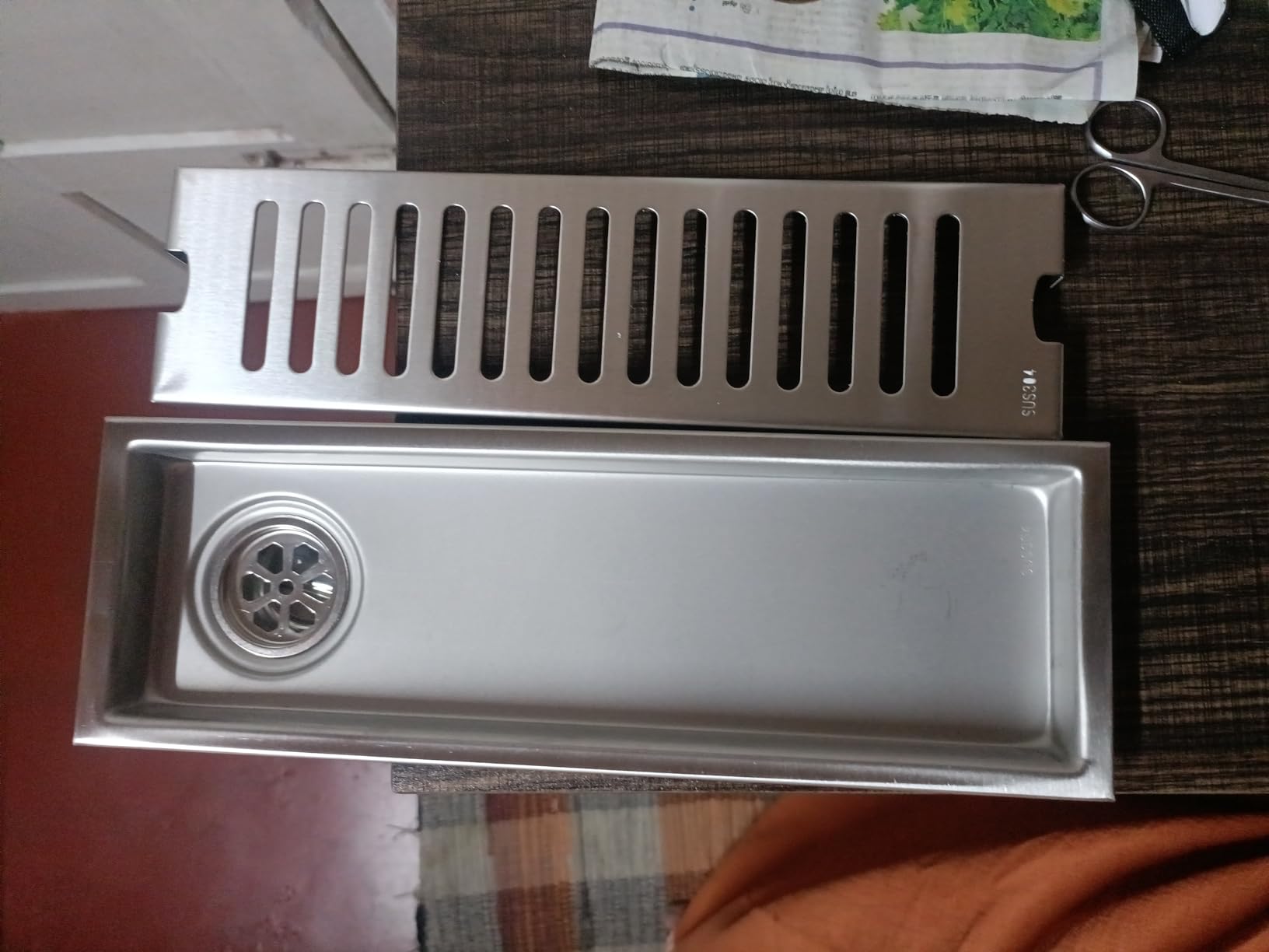 Pixaflo Vertical Shower Drain Channel | 12 × 4 Inches | 304 Stainless ...