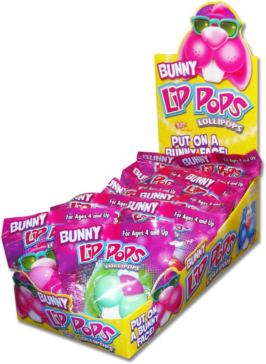 Amazon.com : Twisted Lip Pops Assorted Flavored Lollipops, 0.8 Ounce ...