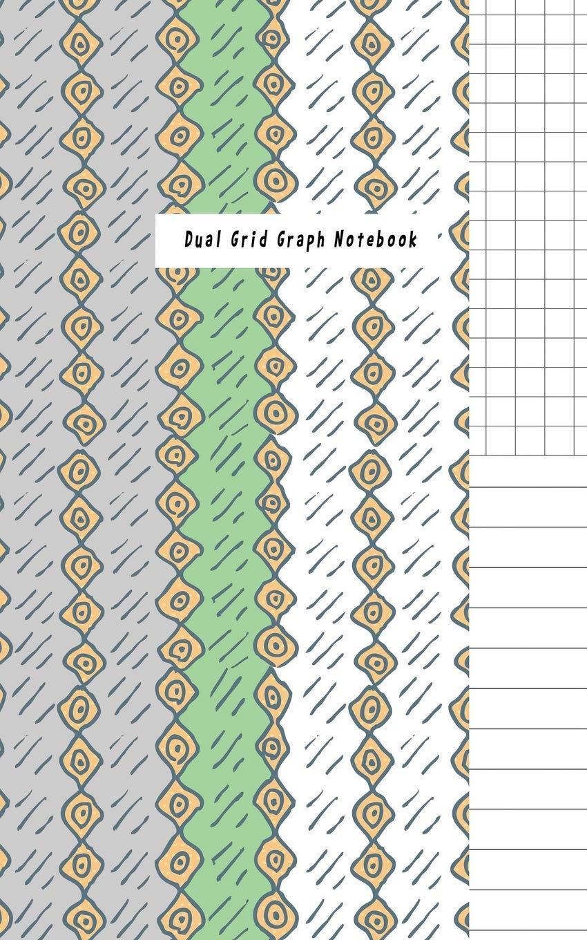 Dual Grid Graph Notebook: Composition Notebook Half Graph 4x4 Half ...