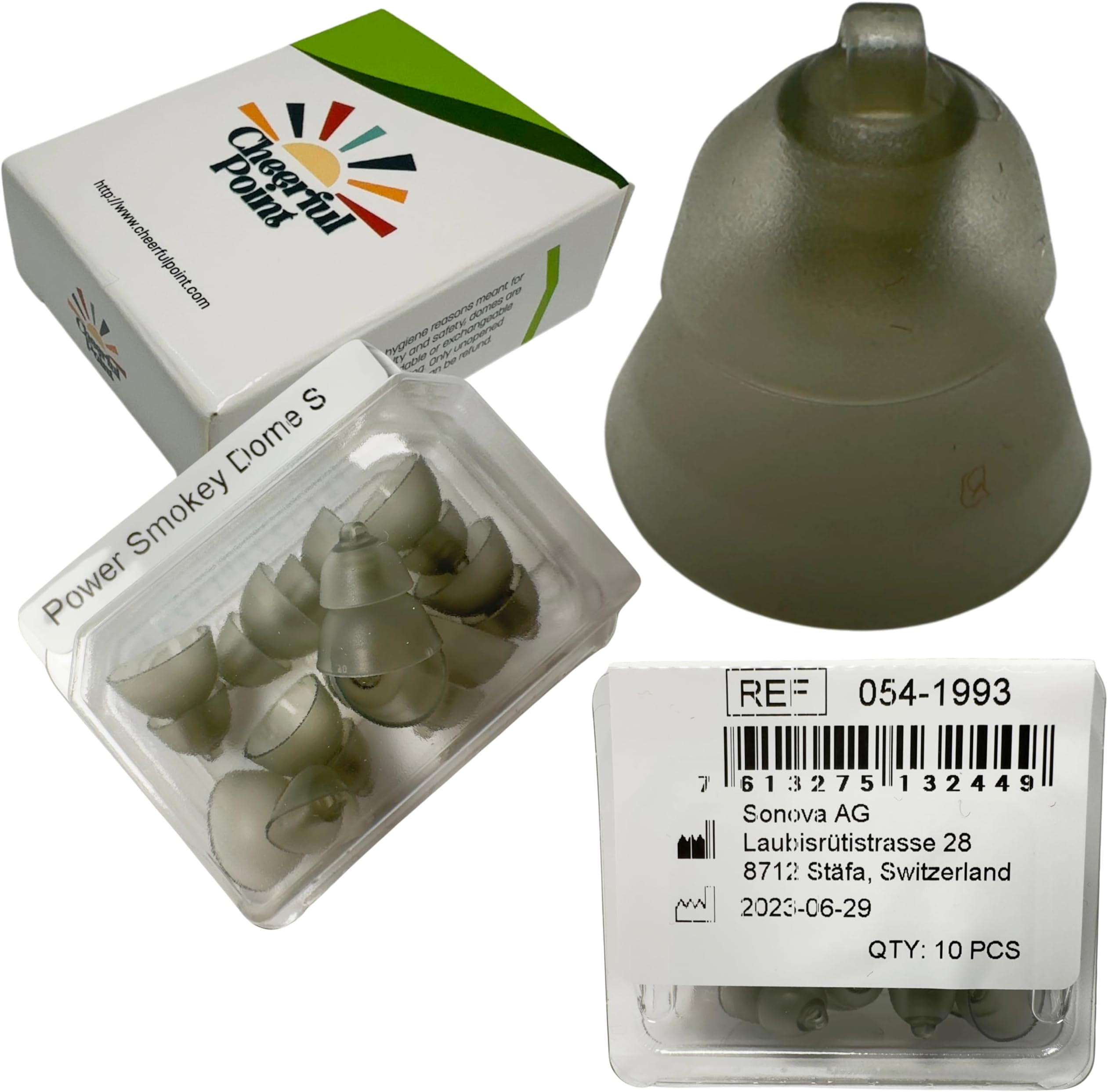 Amazon.com: Phonak Power Smokey Domes – Small Size (S) – (054-1993) –10 ...