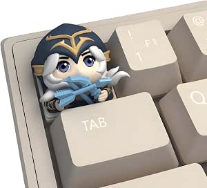 Amazon.com: LOL Keycaps Gwen/Caitlyn/Yasuo Personalized 3D Keycaps Cute ...