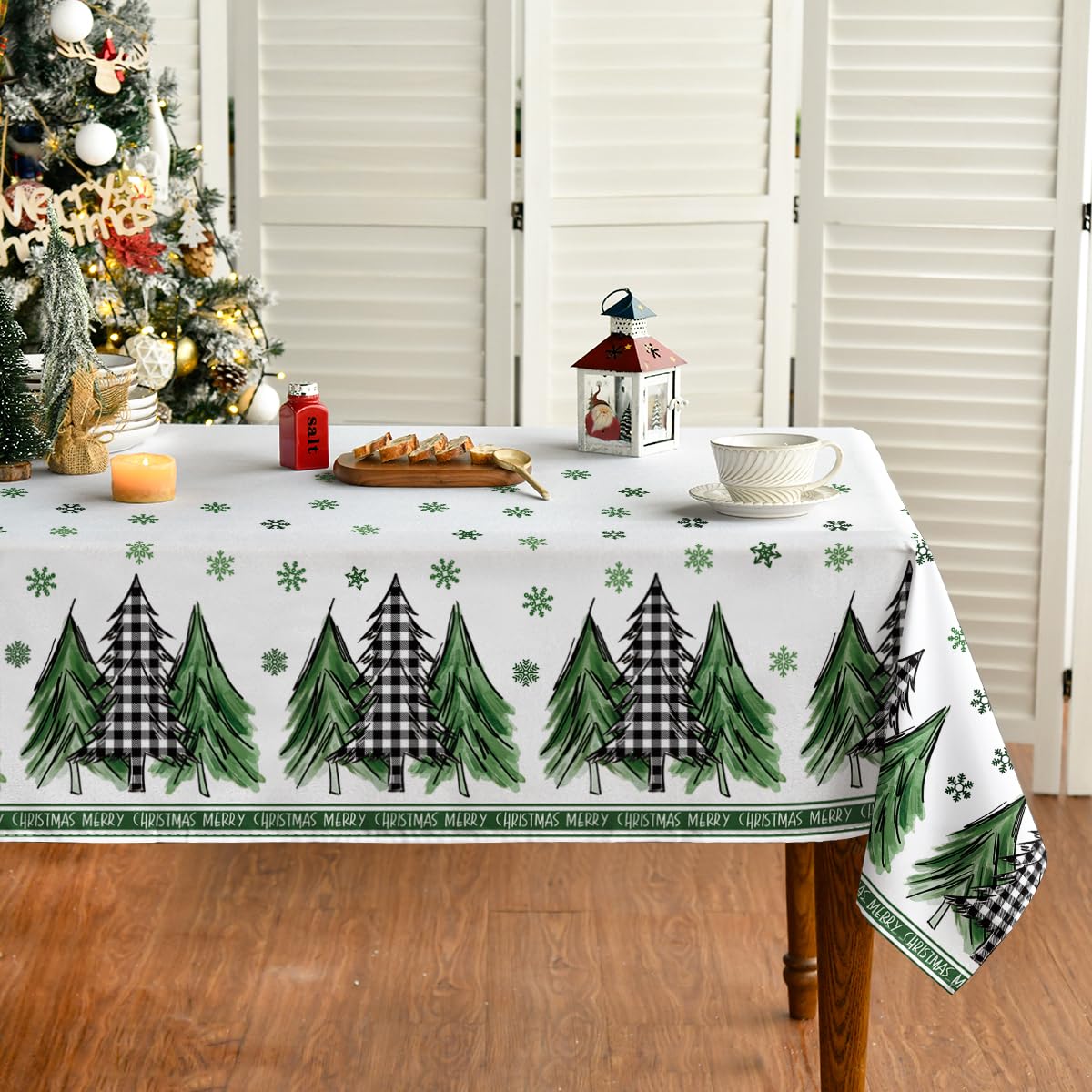 Amazon.com: Horaldaily Christmas Tablecloth 60×84 Inch Rectangular ...