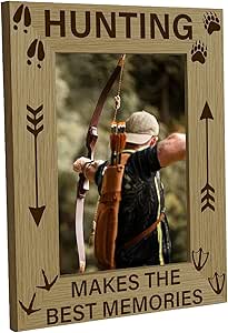 CREATCABIN Hunting Picture Frame Paws Print Wood Photo Frames Engraved ...