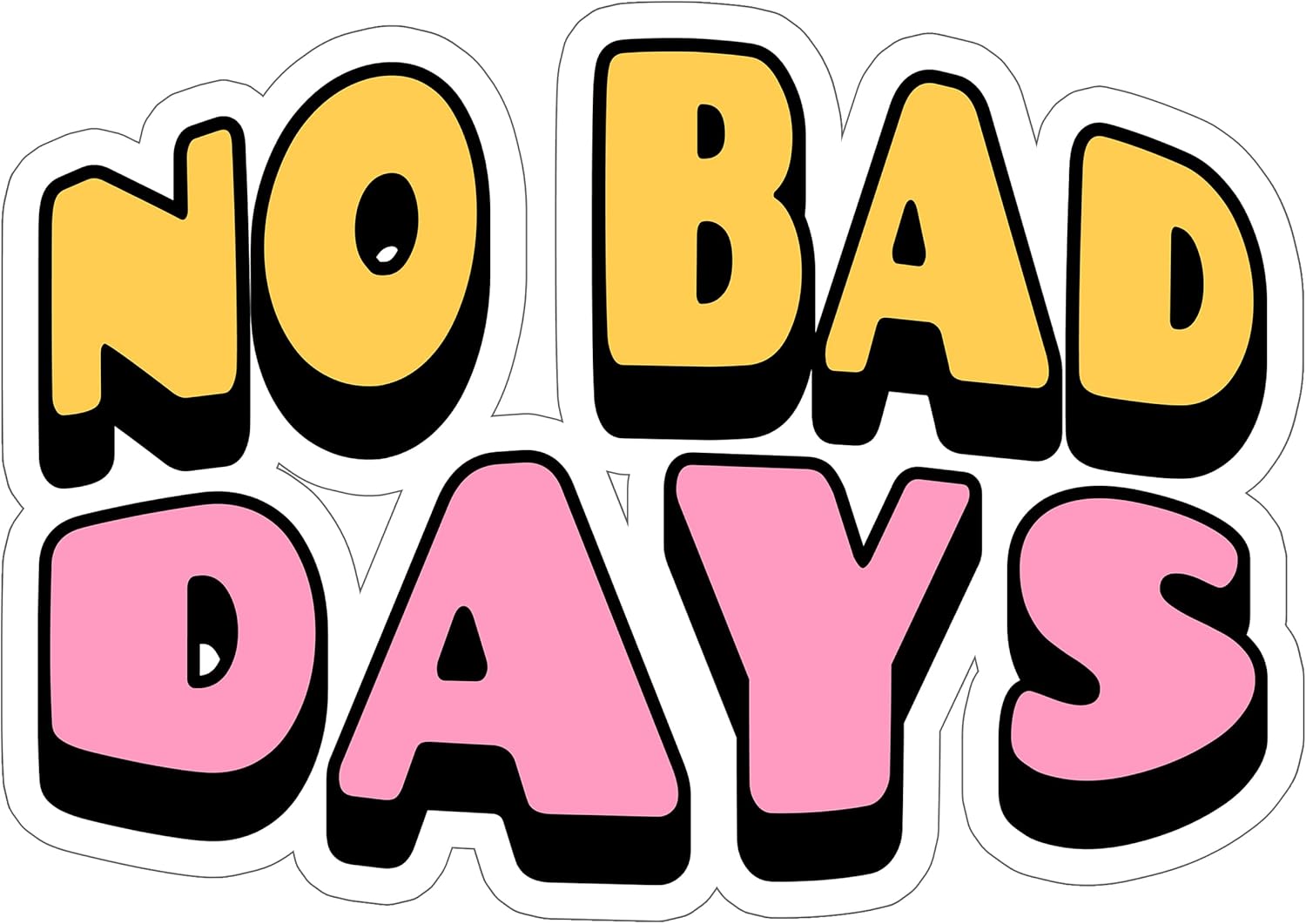 Amazon.com: No Bad Days Sticker Decal Vinyl Small Waterproof for Water ...