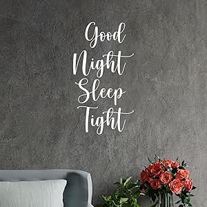 Amazon.com: Madcolitote Good Night Sleep Tight Vinyl Wall Decals Peel ...