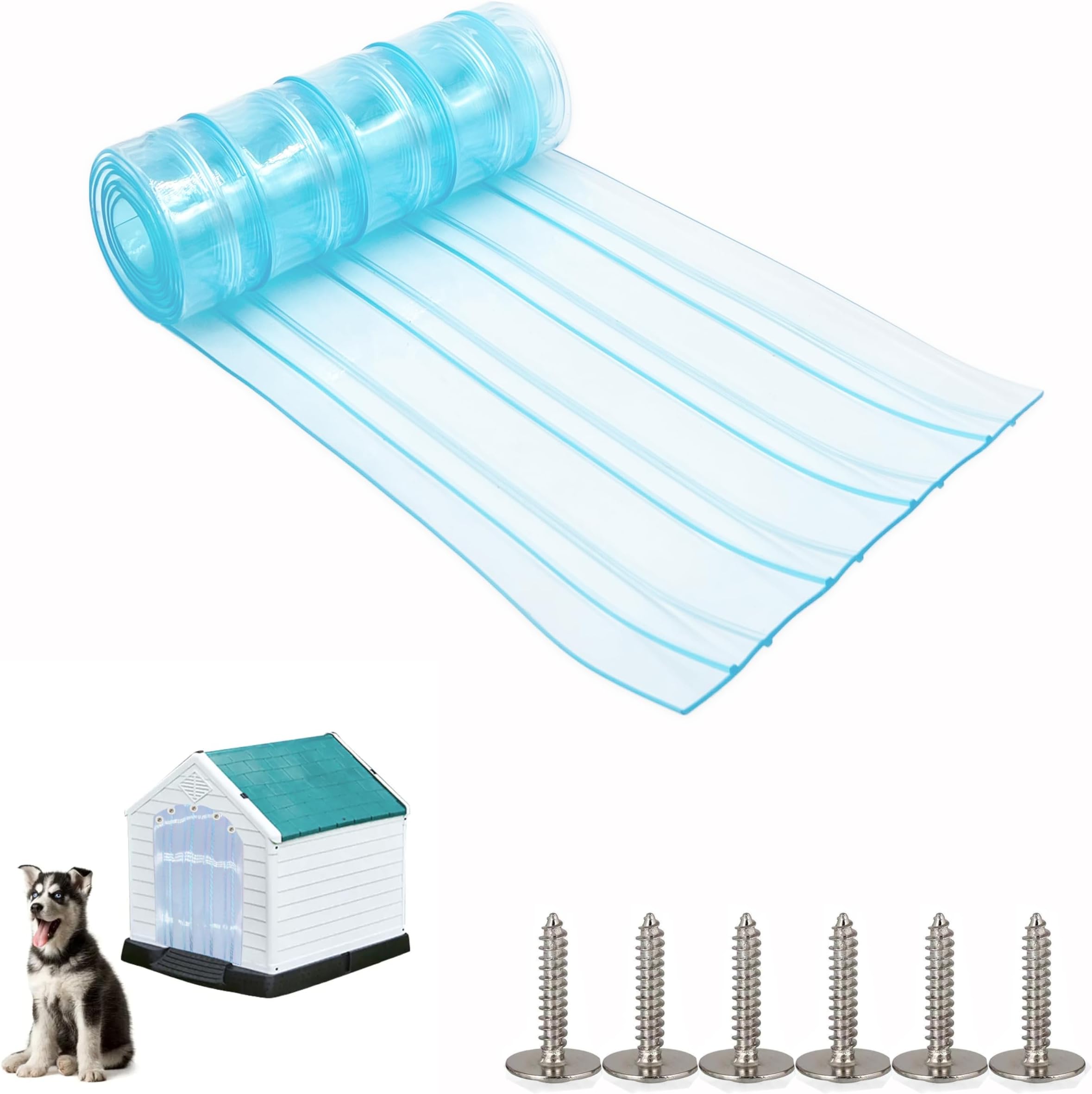 Amazon.com : IGIYI Dog Door Replacement Flaps, Safe PVC Plastic Vinyl ...