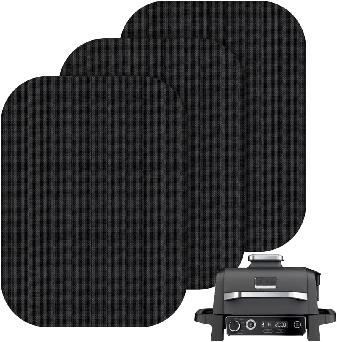 Amazon.com: Perditan Grill Mats Set for Ninja Woodfire Outdoor Grill ...