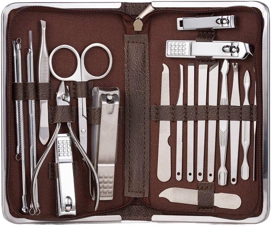 Amazon.com: TONECY 11-26 Pcs Professional Nail Clippers Manicure Set ...