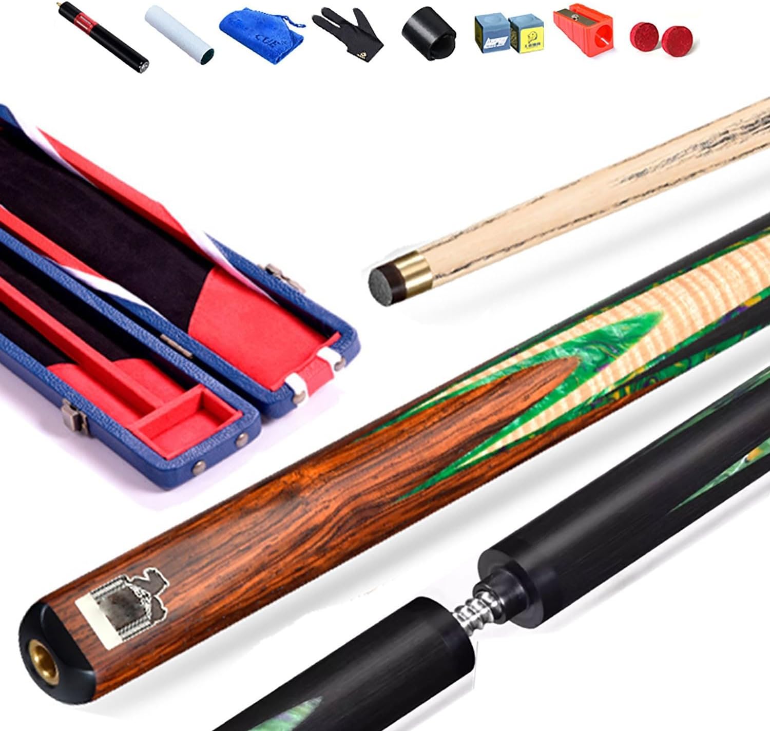 Amazon.com: DOOKAA Pool cue Stick Billiard cue Sticks 3/4 Billiard cue ...
