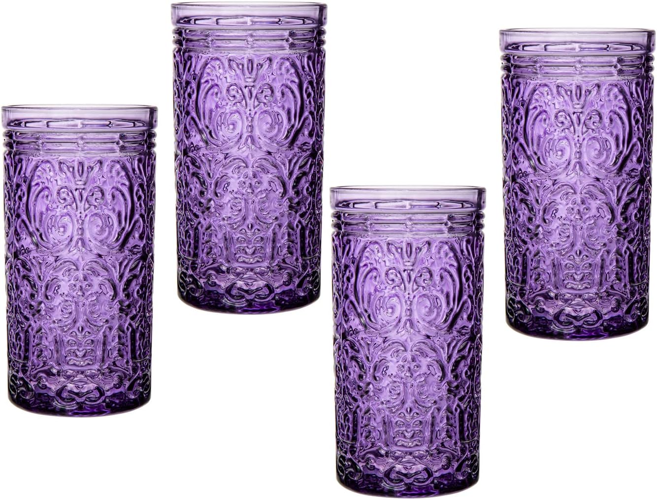 Amazon.com | Godinger Highball Glasses, Tall Drinking Glasses, Beverage ...