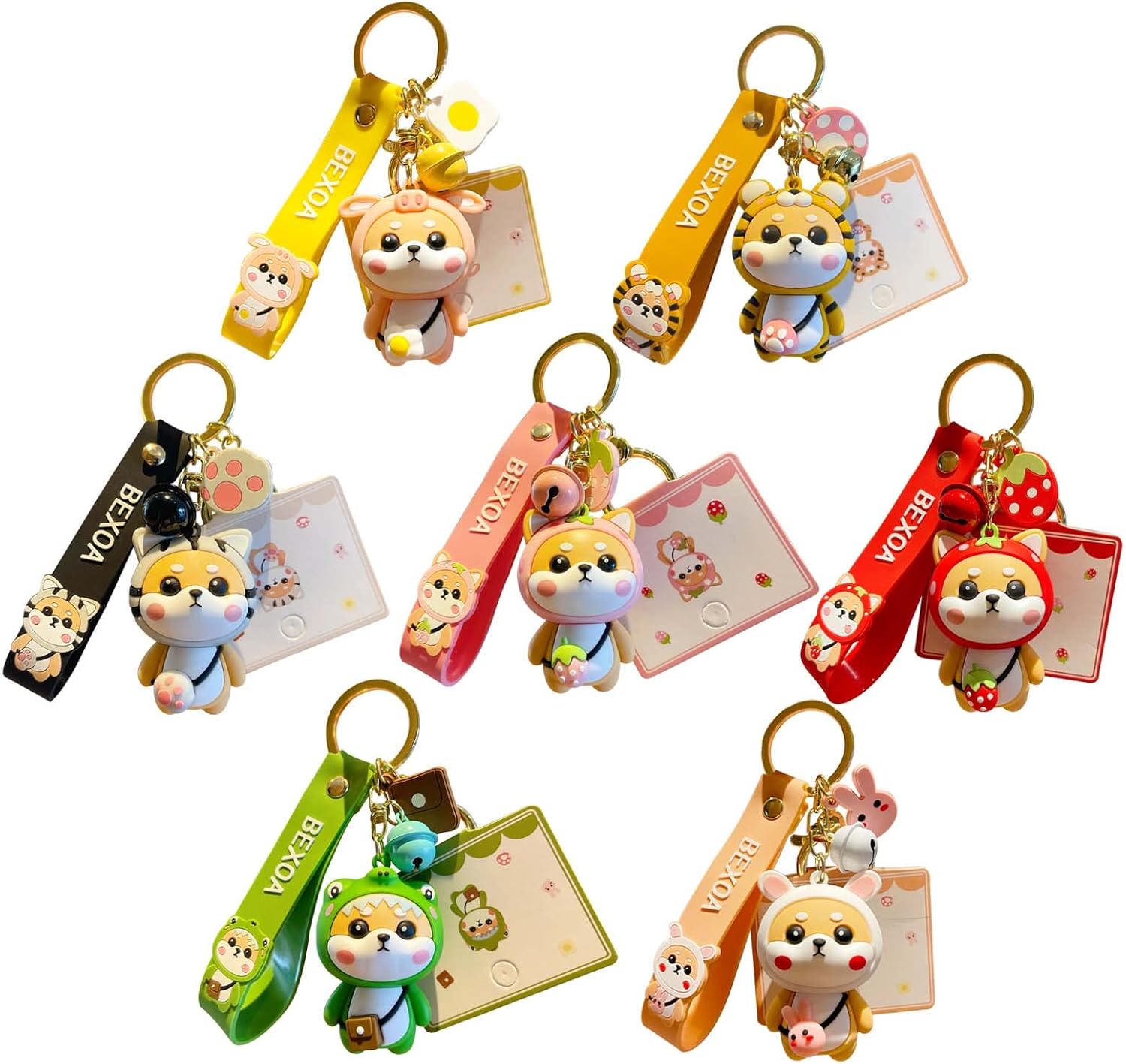 BEXOA Cute keychain Kawaii Anime Keychains Accessories, Shiba Inu ...
