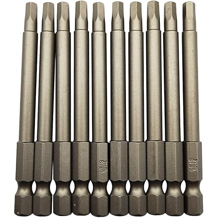 Sipery 10Pcs Hex Head Allen Wrench Drill Bits H4 (4mm) S2 Steel ...