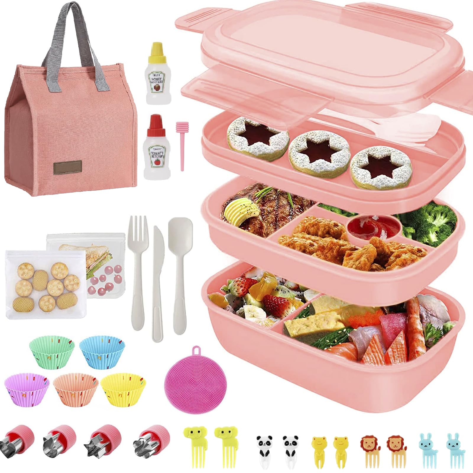 Toppers Lonchera Adulto, Tuppers Herméticos para Lunch, Fiambrera ...