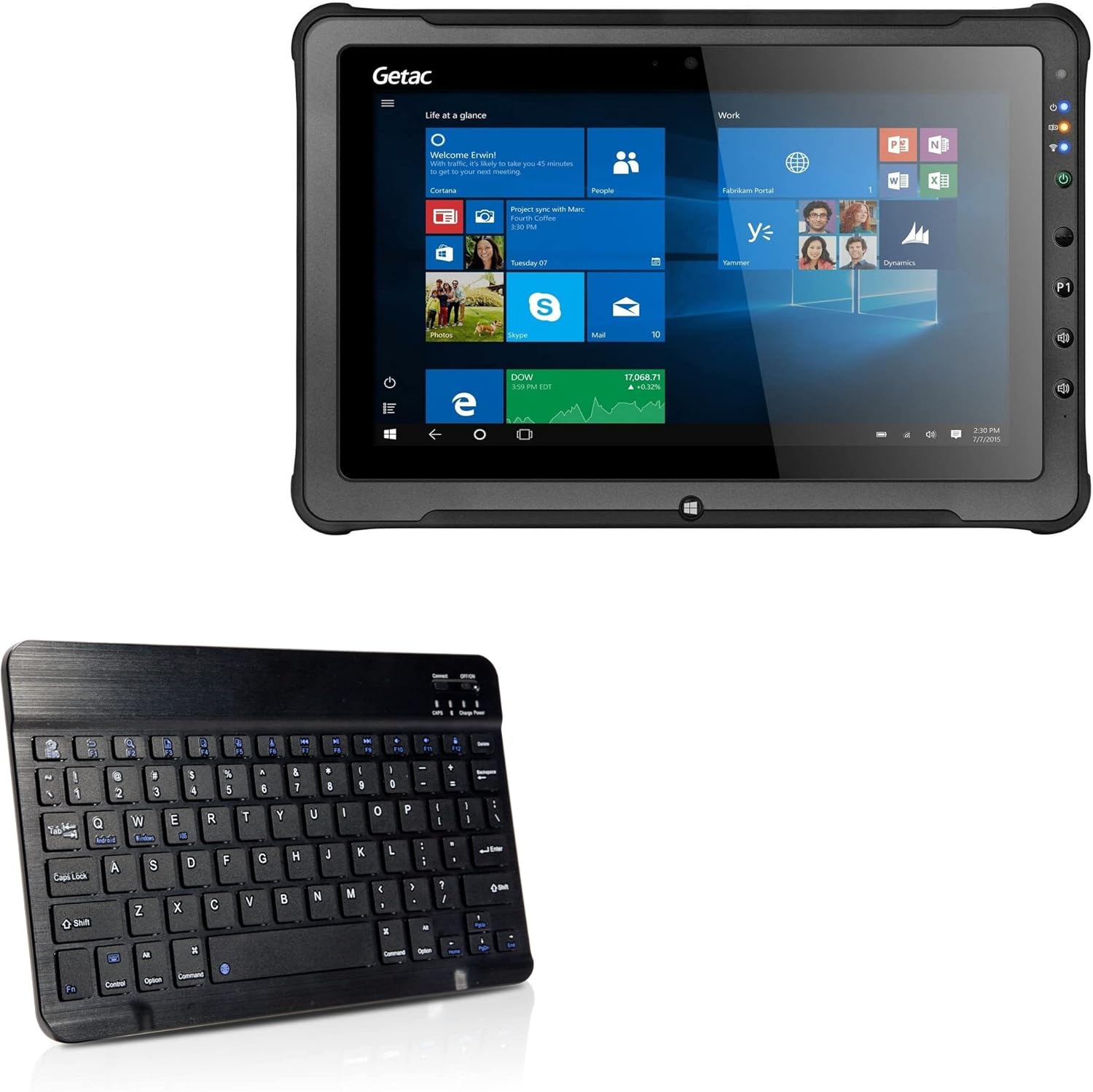 BoxWave Keyboard Compatible with Getac F110 (4th Gen) - SlimKeys ...