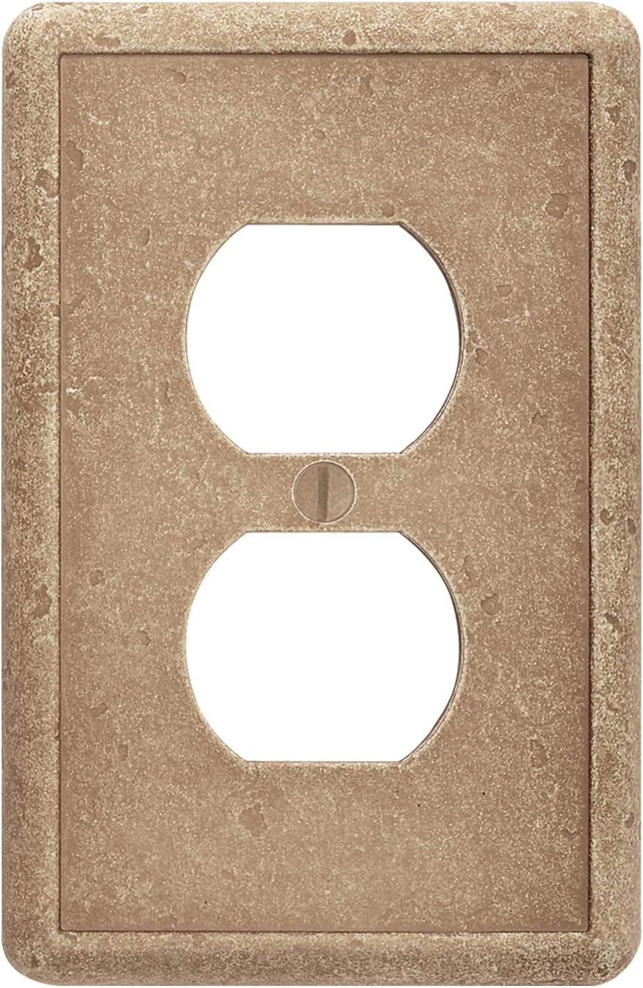 Switch Plate Outlet Cover - Sand Stone Steinplatte Brown Construction ...