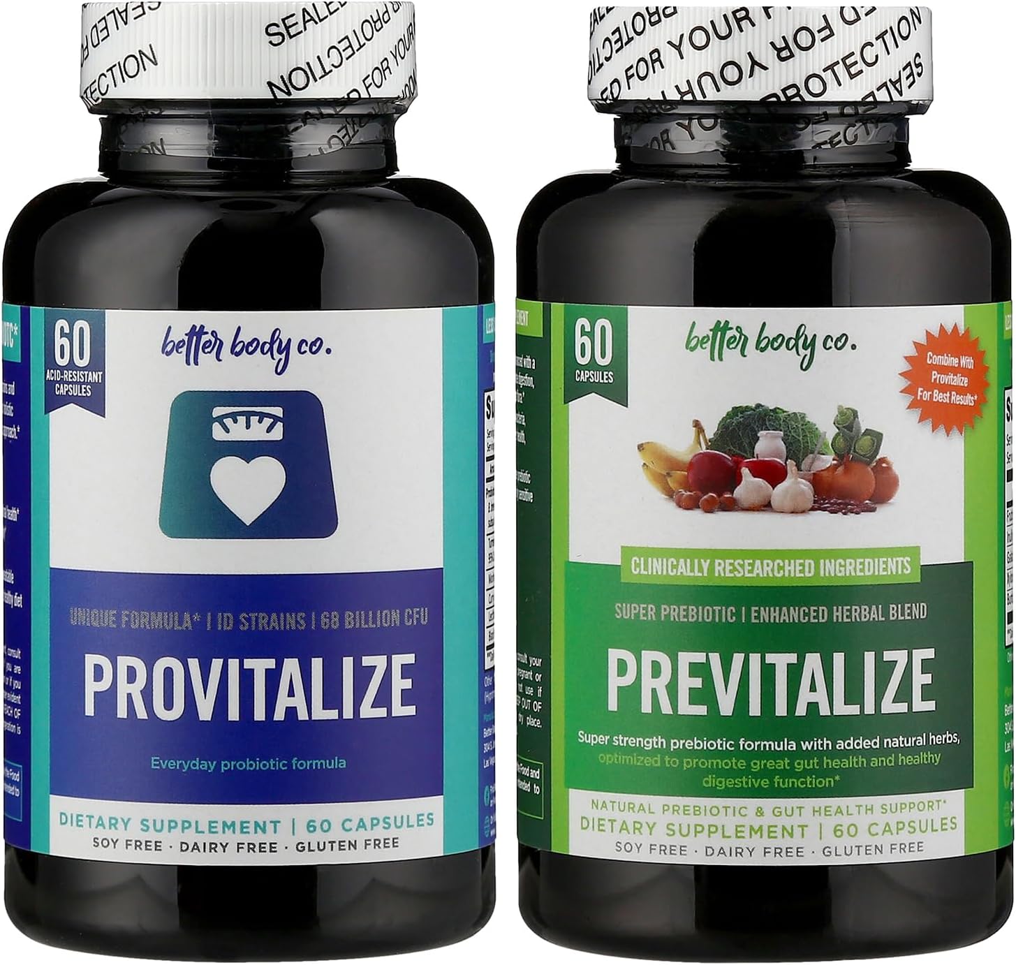 Amazon.com: Better Body Co. Slim Gut Bundle | Prebiotics and Probiotics ...